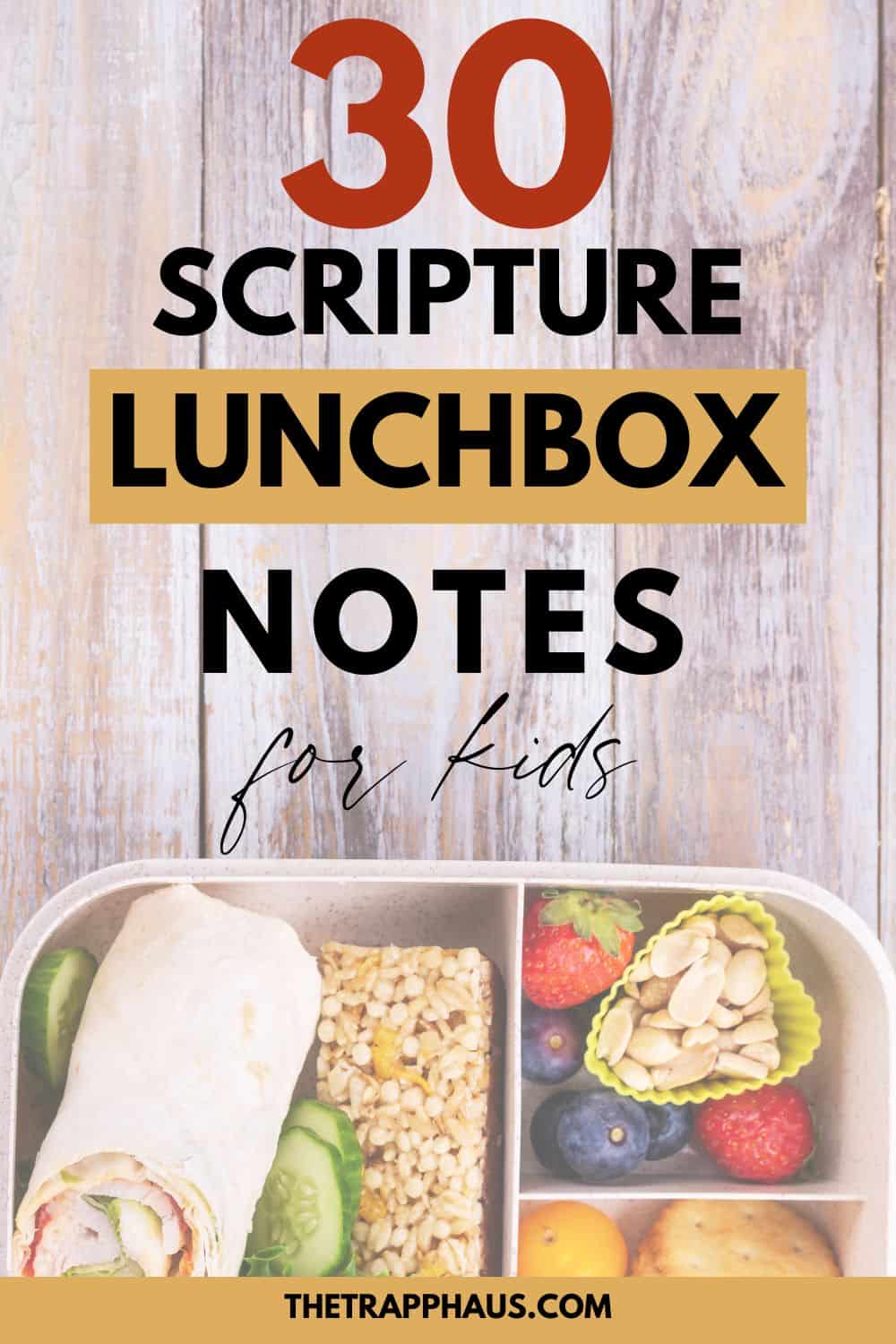 30 Encouraging Scripture Lunchbox Notes For Kids
